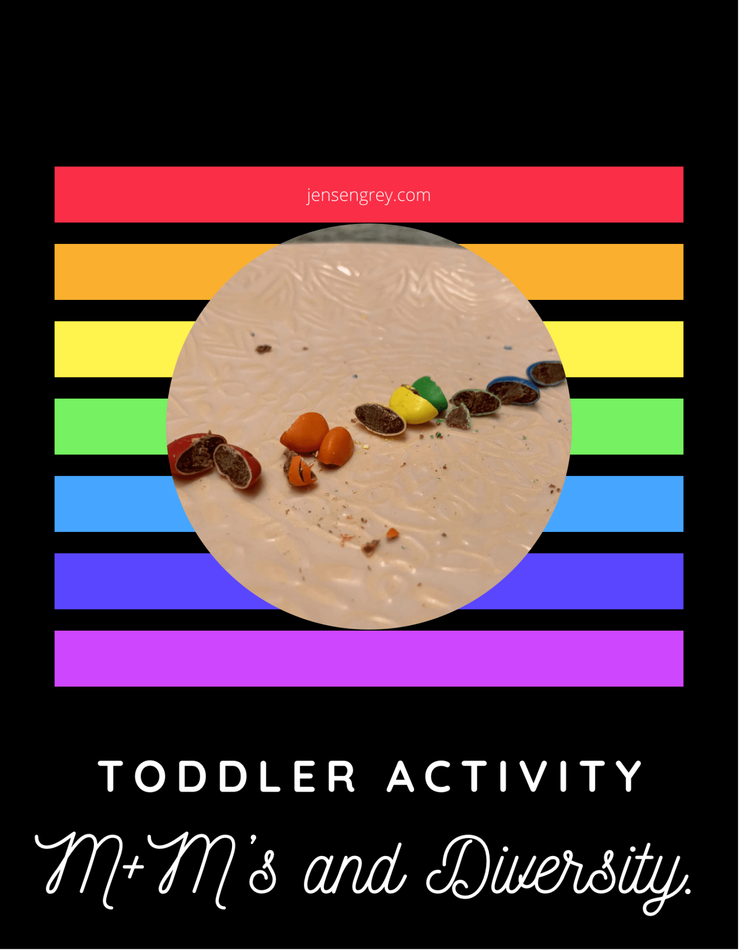 Toddler Activity – M&M’s and Diversity. | Grey Skies & Rainbow Highs
