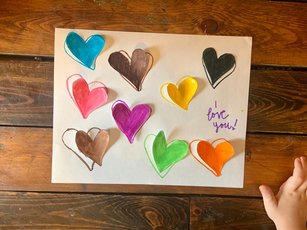 Toddler Activity: Rainbow Heart Match and Diversity Learning | Grey ...