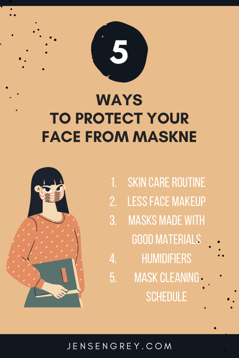 5 Ways to Protect Your Face from Maskne. | Grey Skies & Rainbow Highs