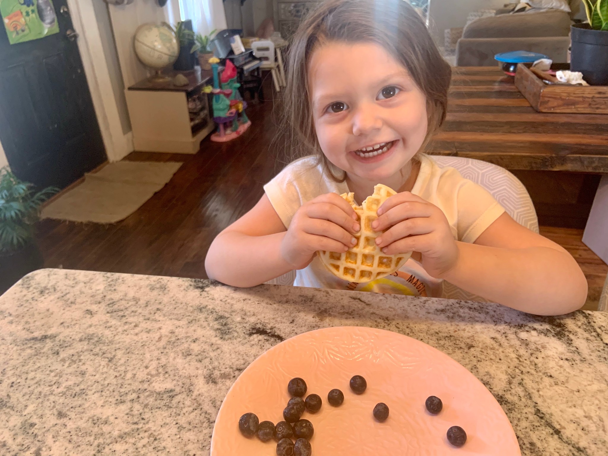 Toddler Activity: Waffle Day Letters | Grey Skies & Rainbow Highs