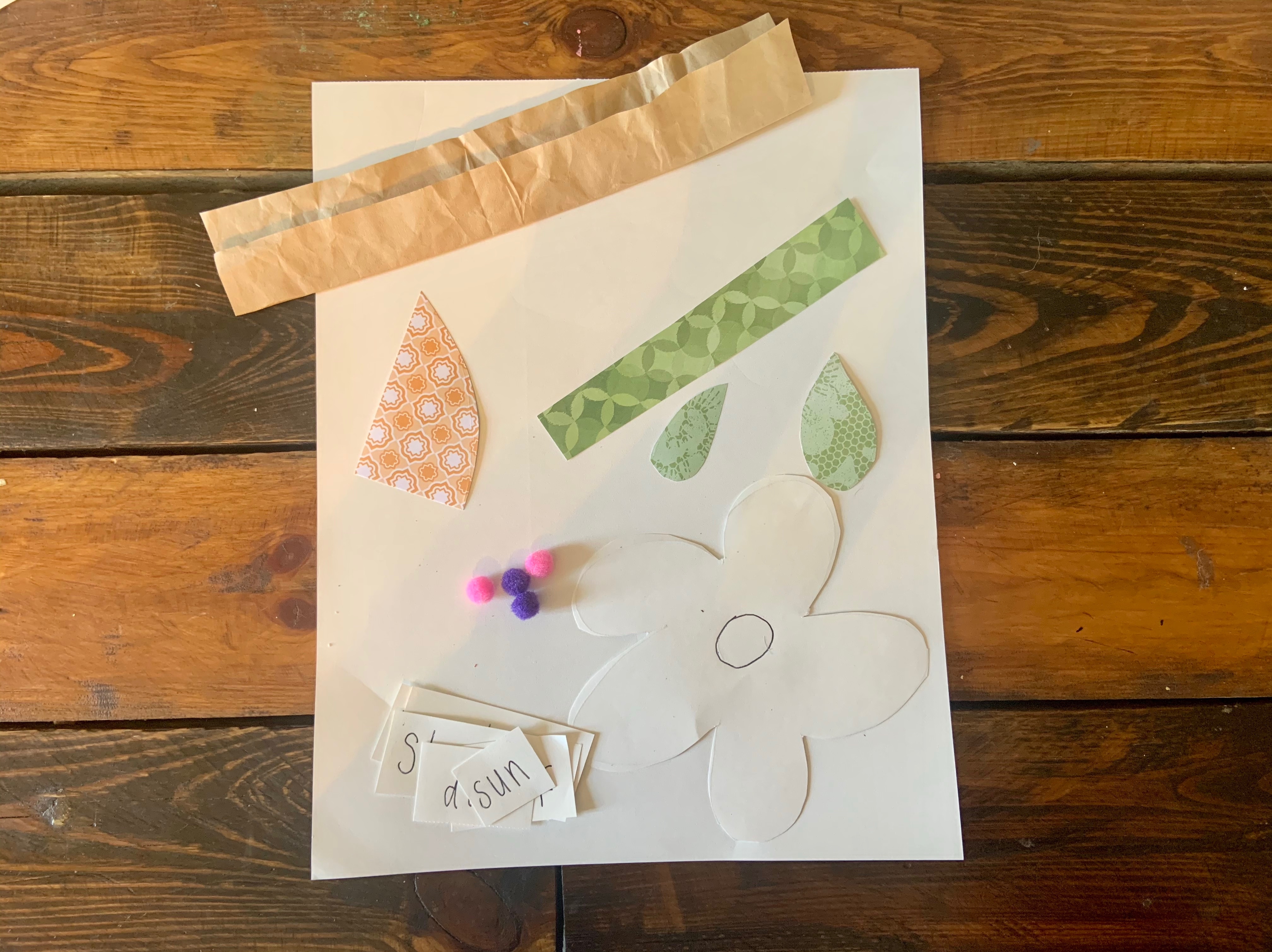 Toddler Activity: Identifying Parts of Flowers | Grey Skies & Rainbow Highs