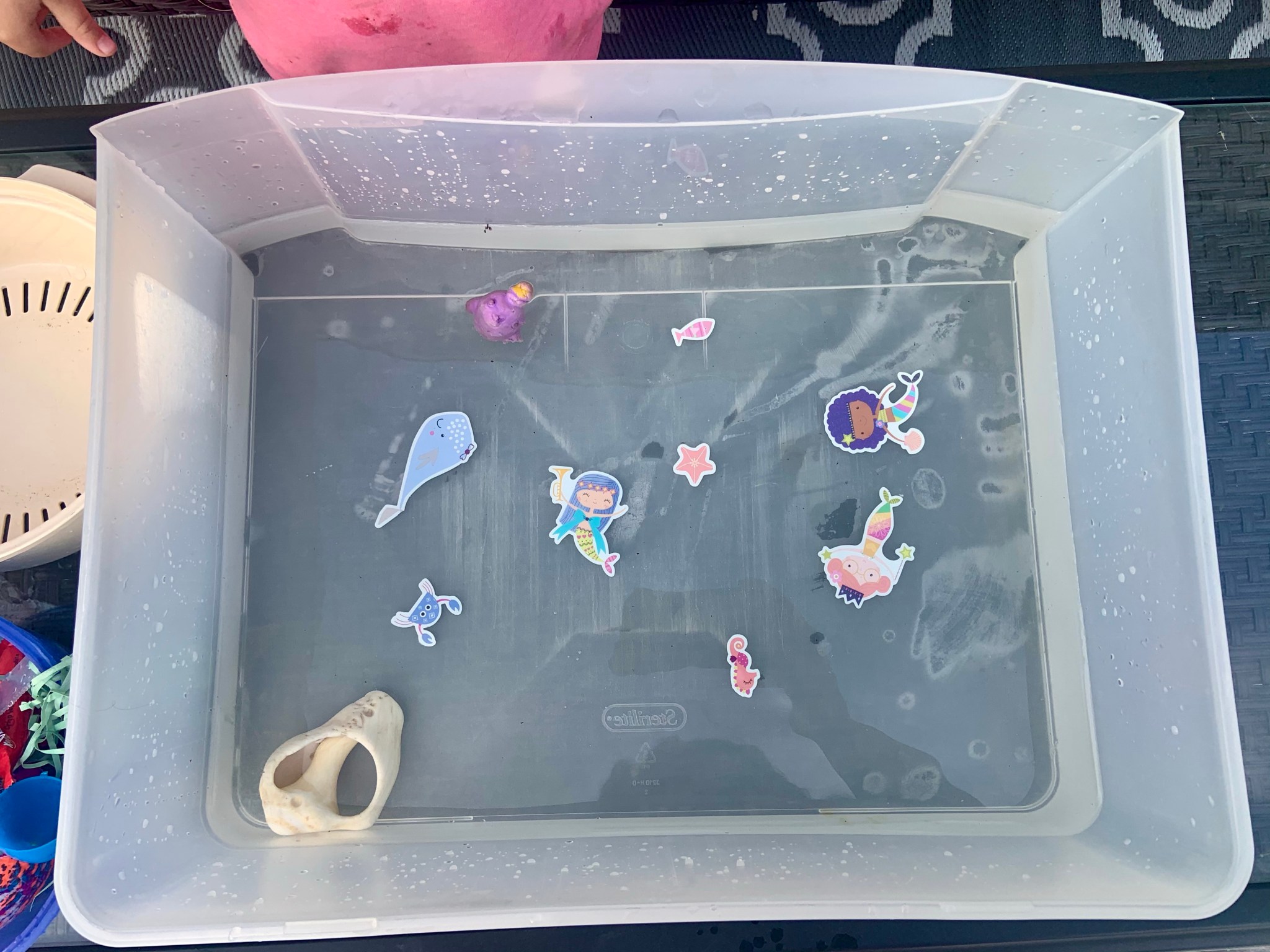 Toddler Activity: Ocean Pollution Cleanup | Grey Skies & Rainbow Highs