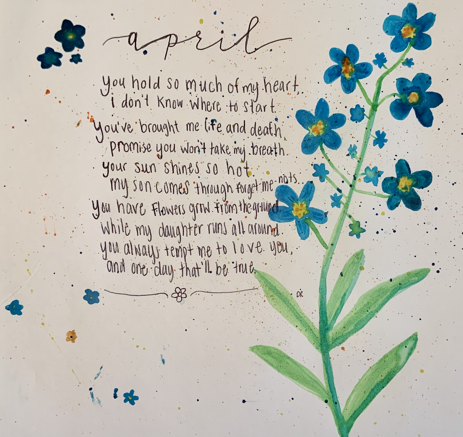 April is National Poetry Month… | Grey Skies & Rainbow Highs