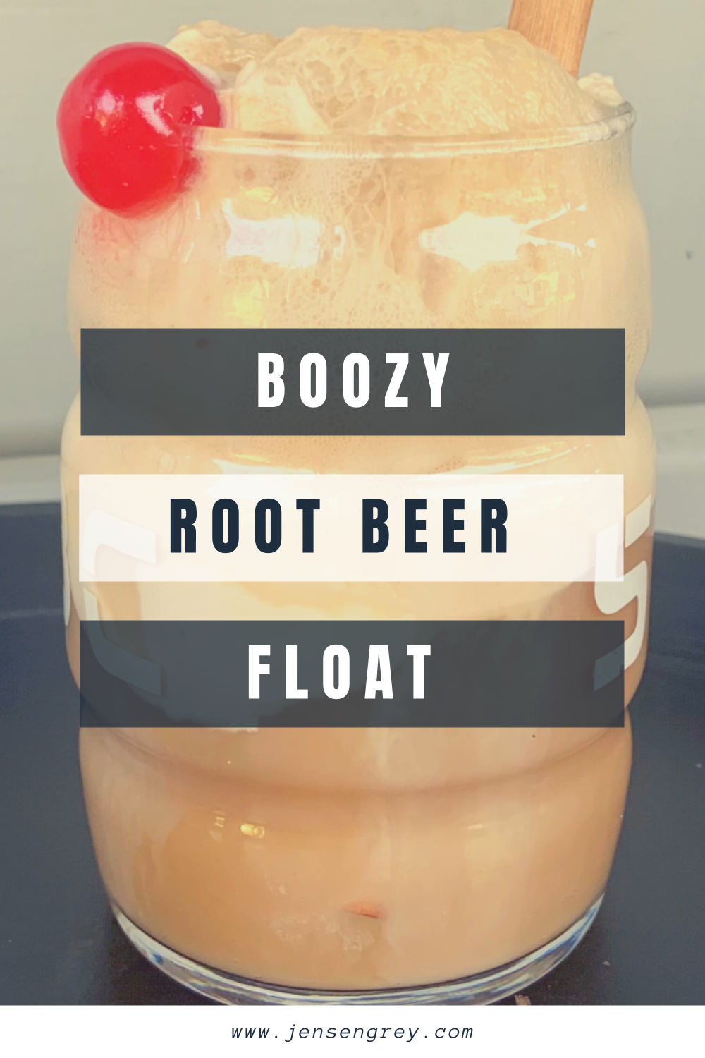 Boozy Root Beer Floats | Grey Skies & Rainbow Highs