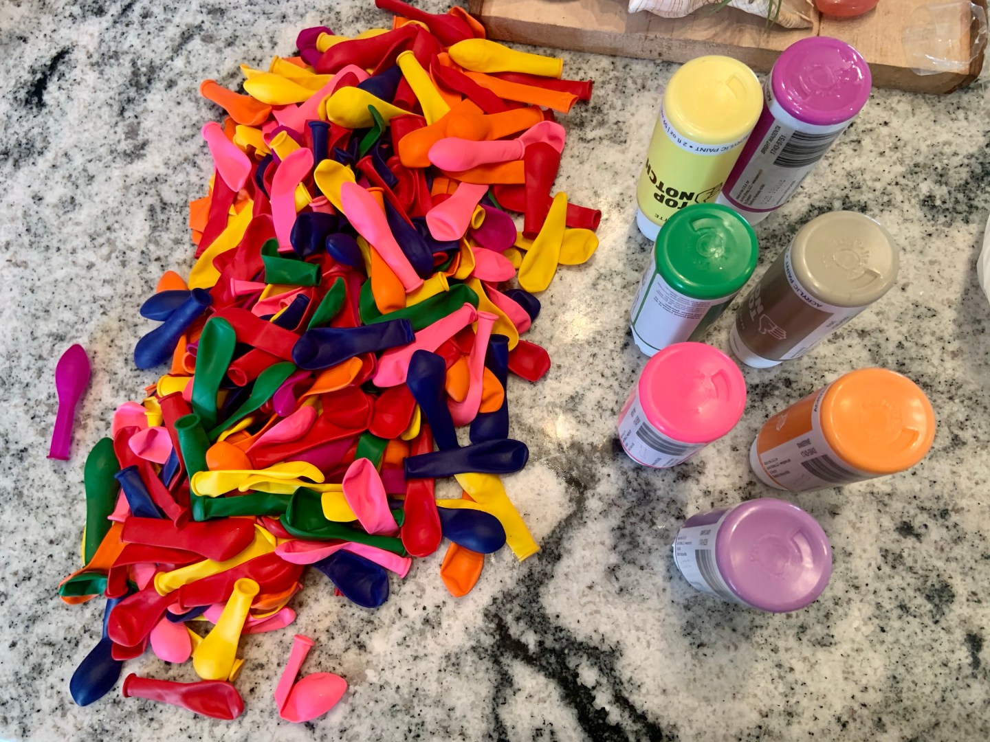 Toddler Activity: Balloon Pop Artwork | Grey Skies & Rainbow Highs