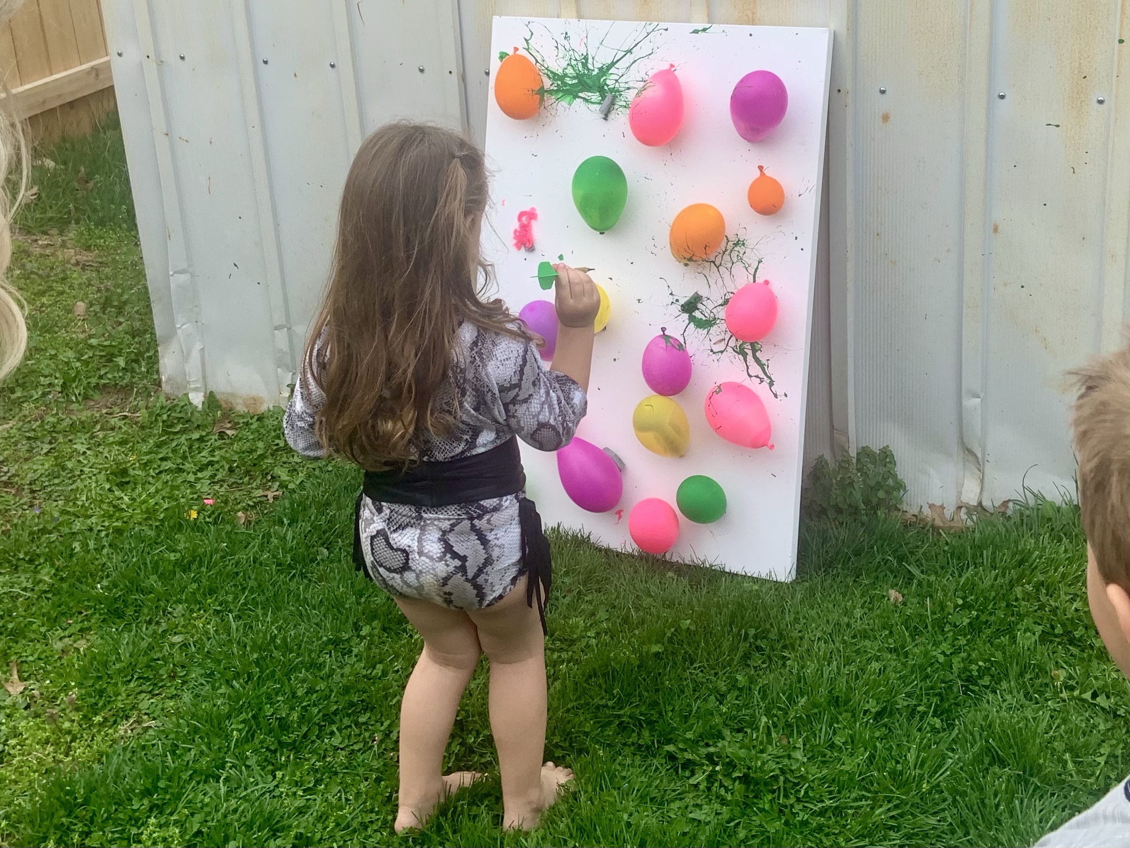 Toddler Activity: Balloon Pop Artwork | Grey Skies & Rainbow Highs