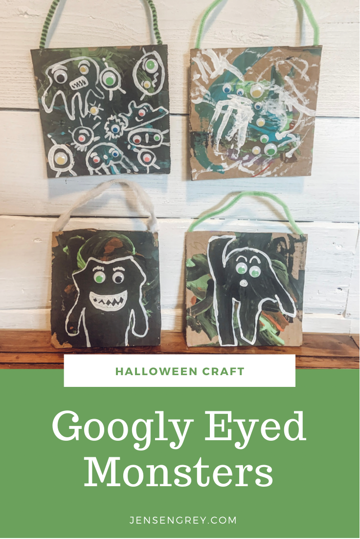 Halloween Craft: Googly Eyed Monsters | Grey Skies & Rainbow Highs