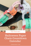 DIY Halloween Paper Chain Countdown Calendar | Grey Skies & Rainbow Highs