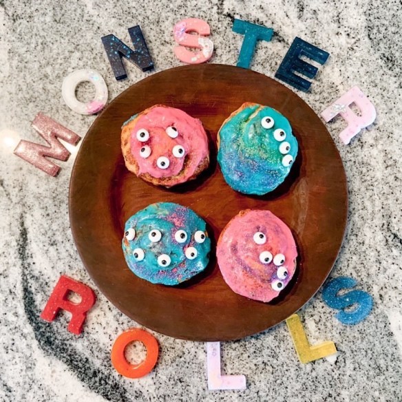 Halloween Treats: Monster Rolls | Grey Skies & Rainbow Highs