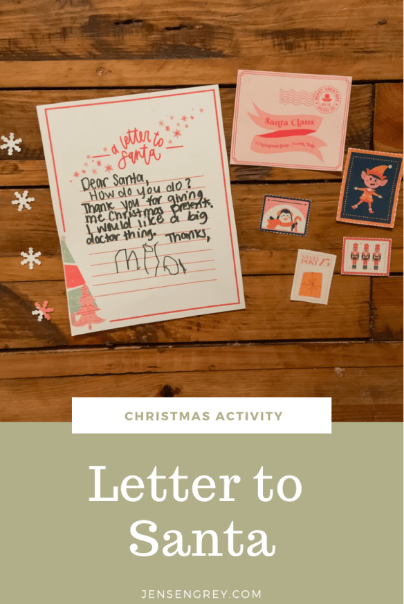 Christmas Activity: Letter to Santa | Grey Skies & Rainbow Highs