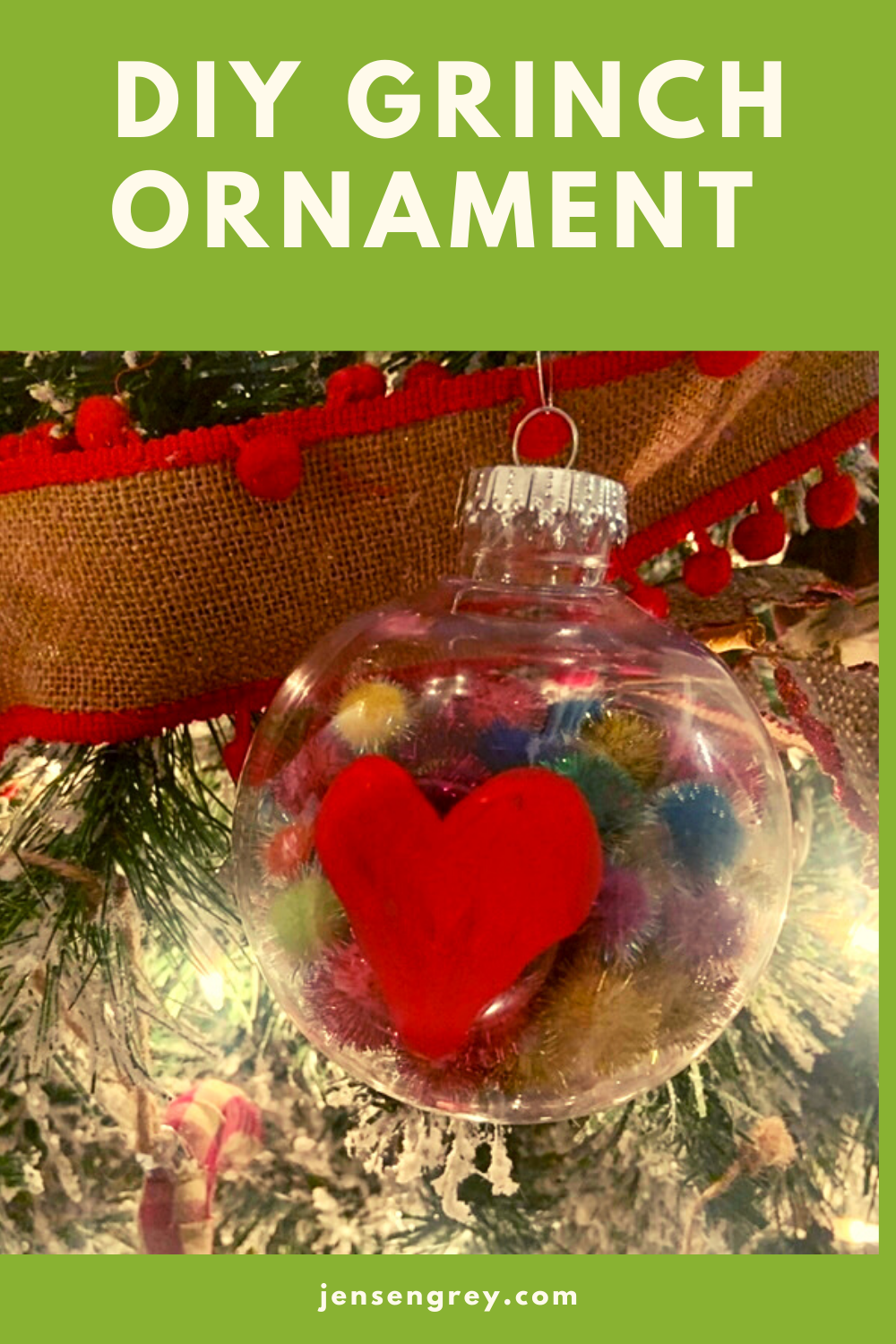 Toddler Activity: Grinch Ornament | Grey Skies & Rainbow Highs