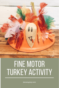 Fine Motor Turkey Activity | Grey Skies & Rainbow Highs