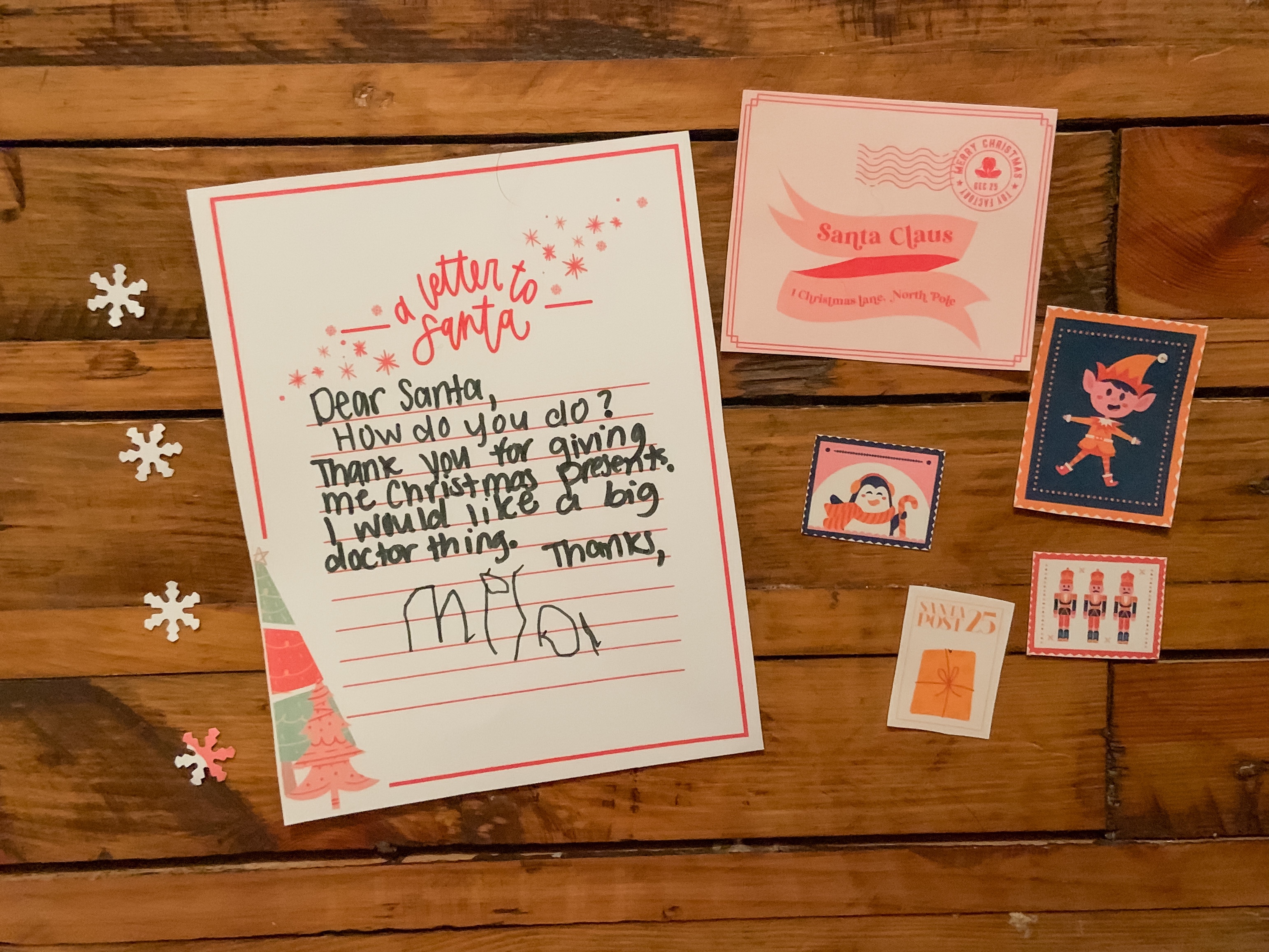 Christmas Activity: Letter to Santa | Grey Skies & Rainbow Highs