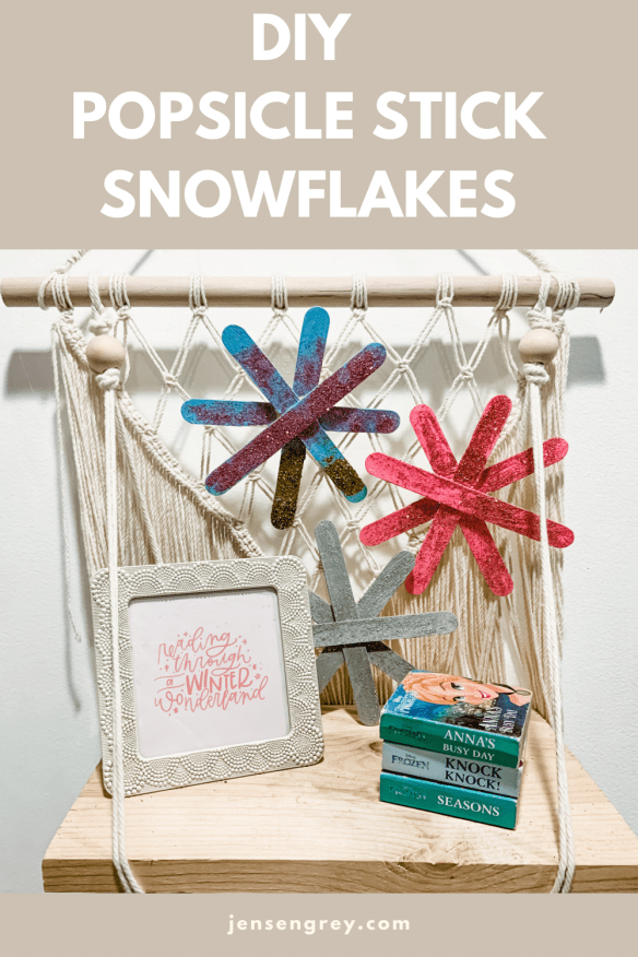Winter Craft: Popsicle Stick Snowflakes | Grey Skies & Rainbow Highs