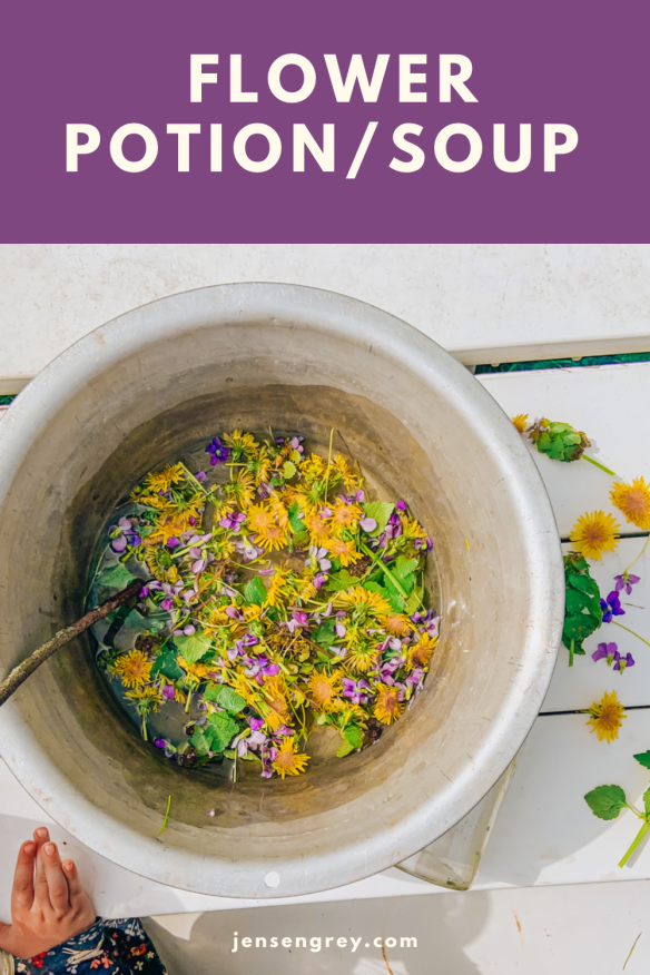 Flower Potion/Soup | Kid Activity | Grey Skies & Rainbow Highs