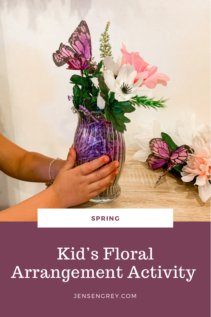Kids Floral Arrangement Activity | Grey Skies & Rainbow Highs