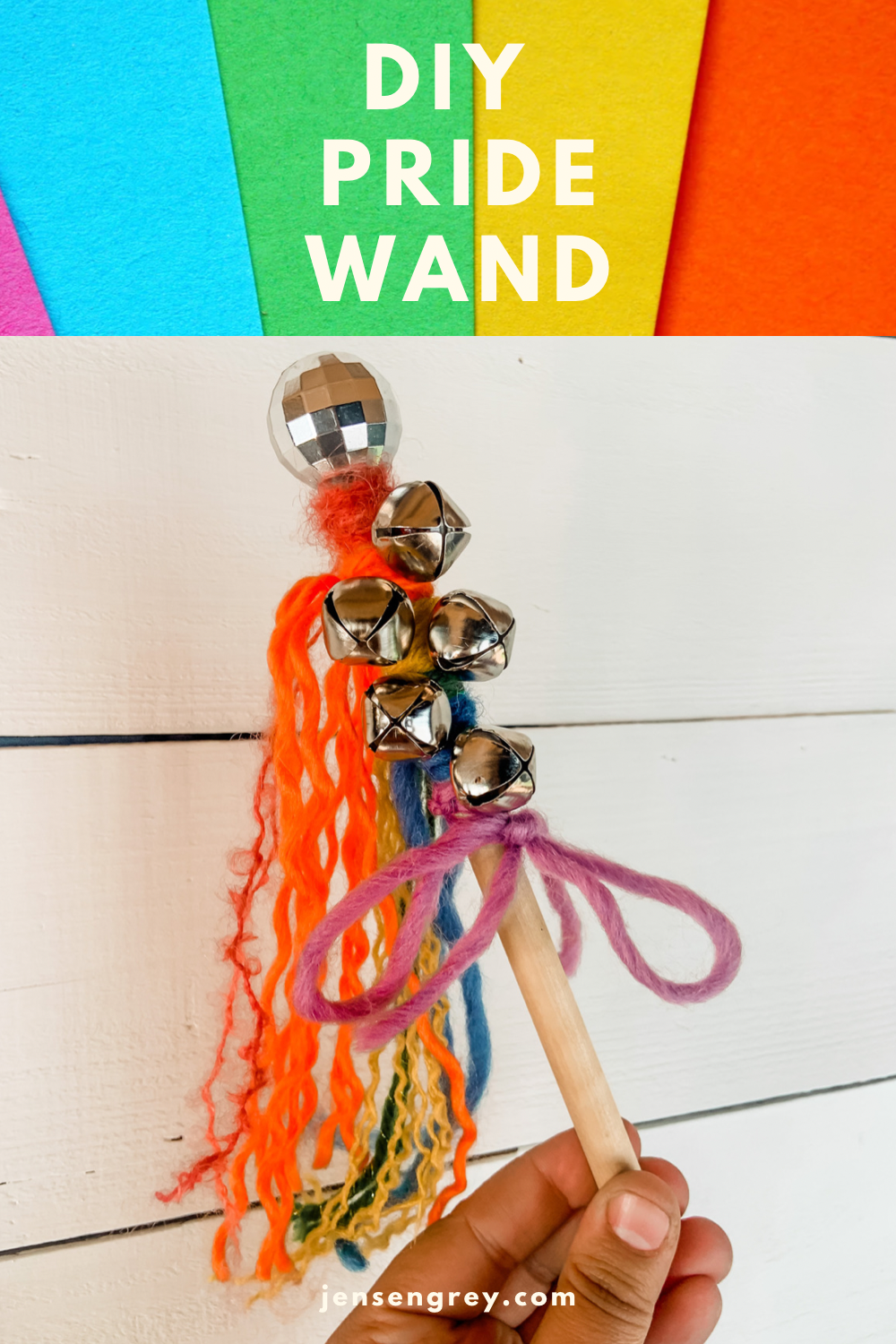 DIY PRIDE Wand | Grey Skies & Rainbow Highs